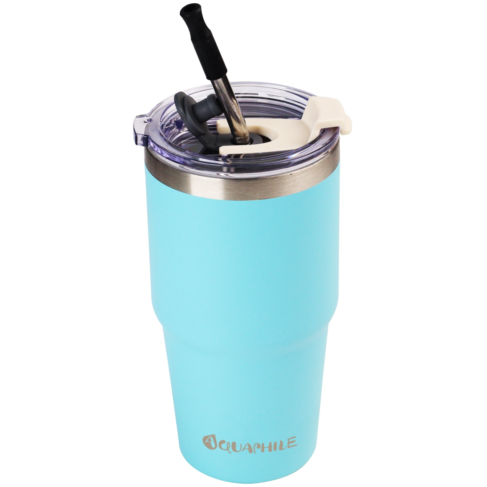 AQUAPHILE Insulated Tumbler with Leak-proof Lid and Straw, 20 oz ...