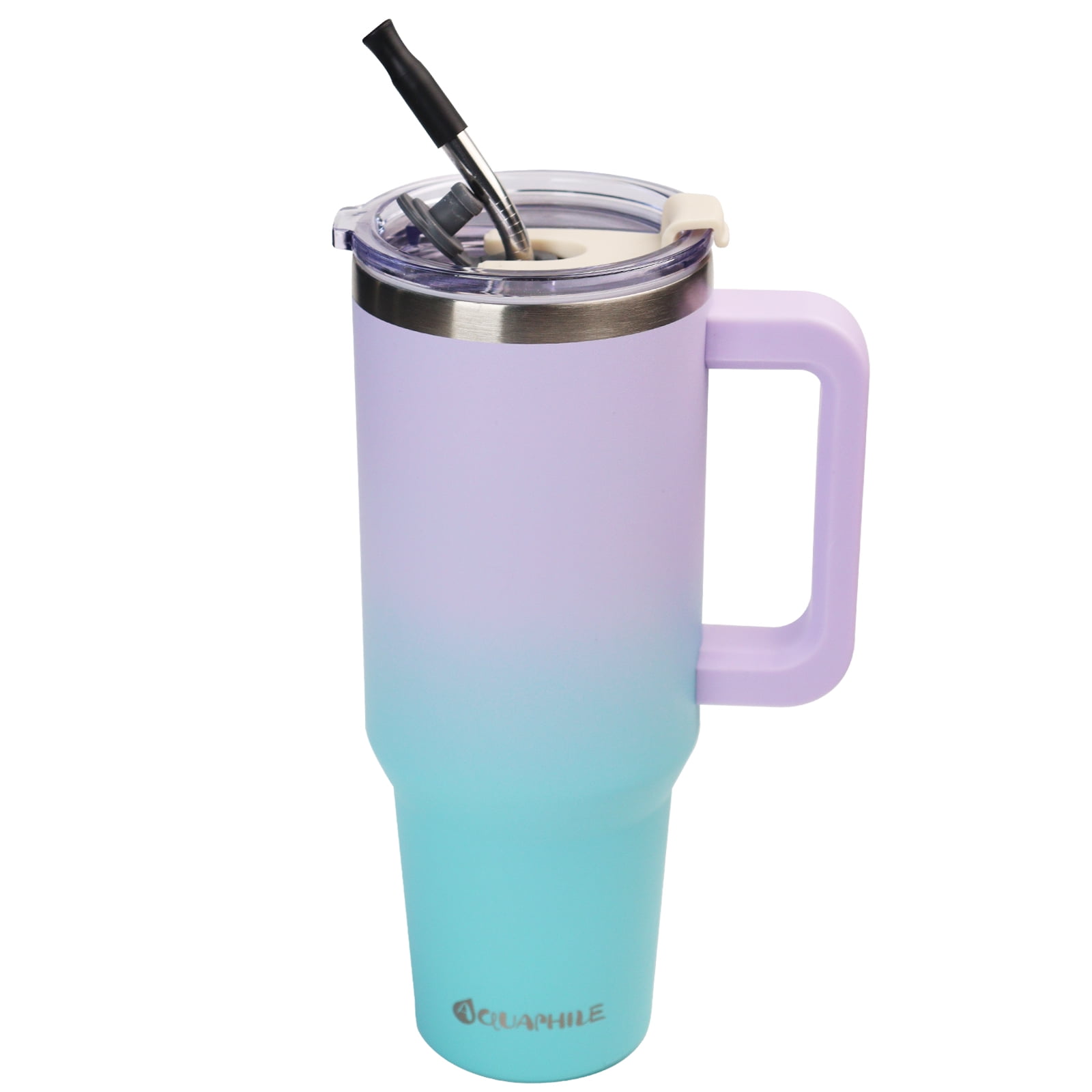 AQUAPHILE Insulated Tumbler with Leak-proof Lid and Straw, 40 oz ...