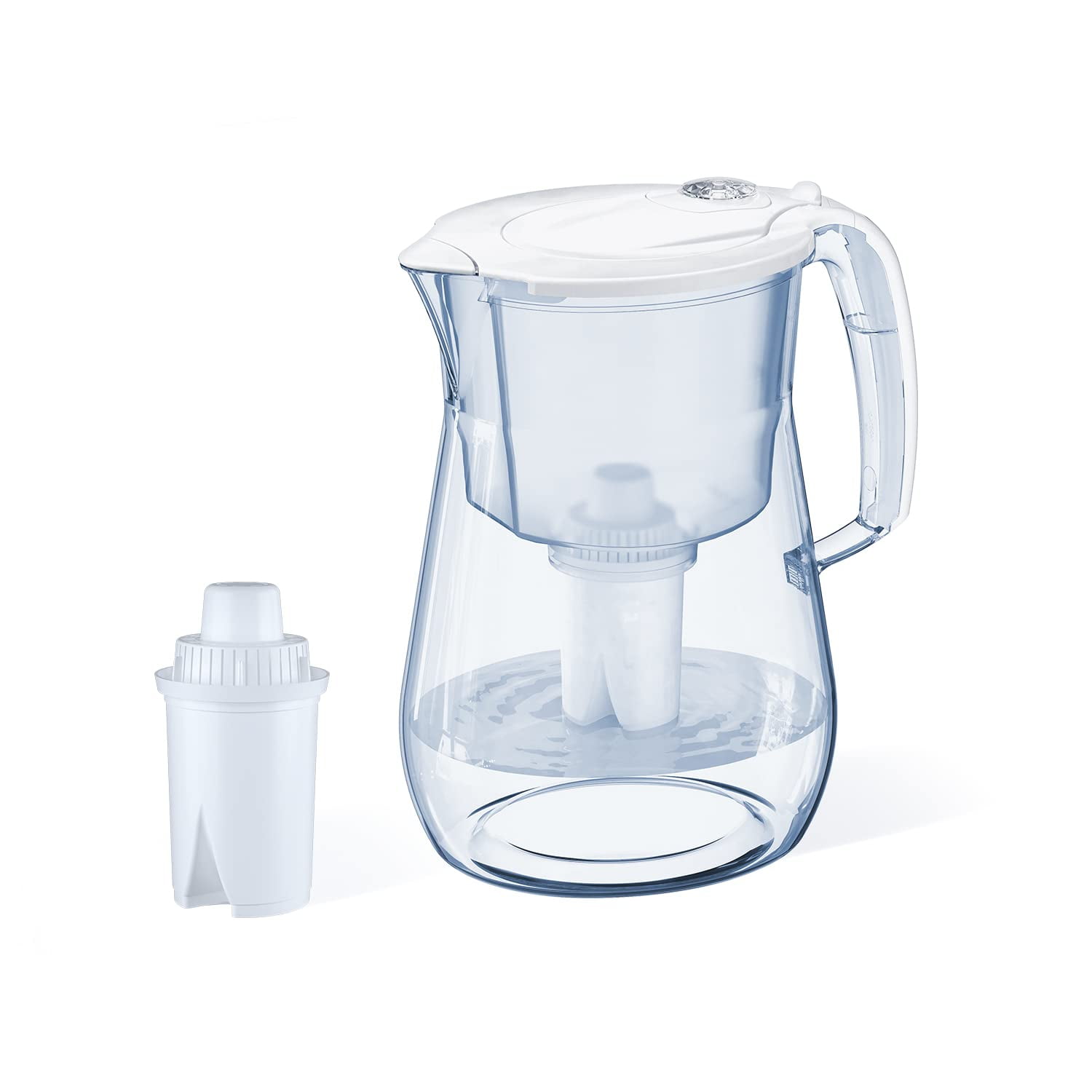AQUAPHOR Opal 12 Cup BPA-Free Water Filter Pitcher, Reusable Purifier ...