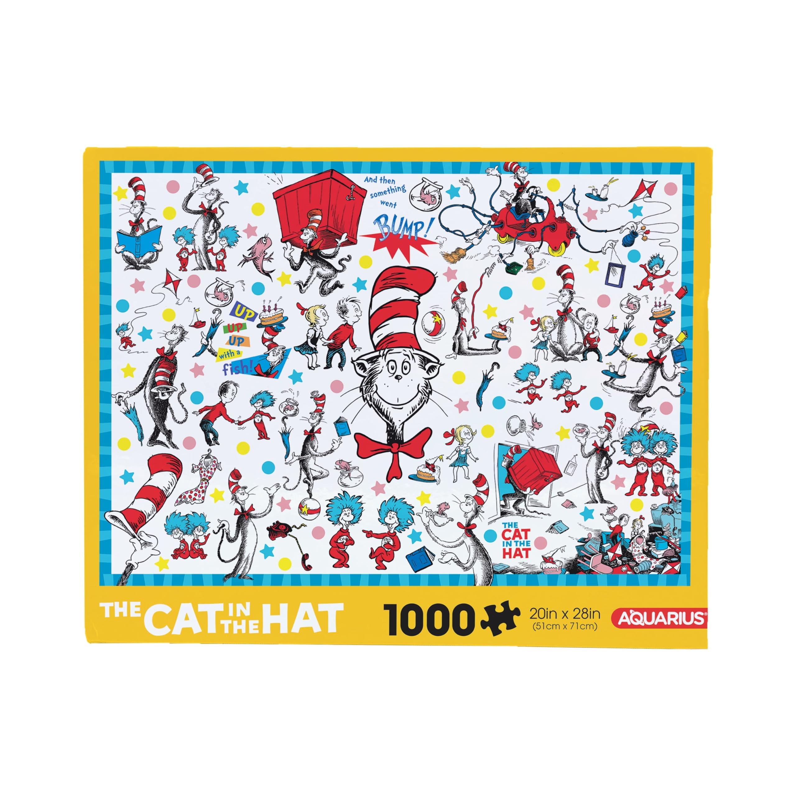 AQUARIUS Cat in The IFF17 Hat Puzzle (1000 Piece Jigsaw Puzzle ...