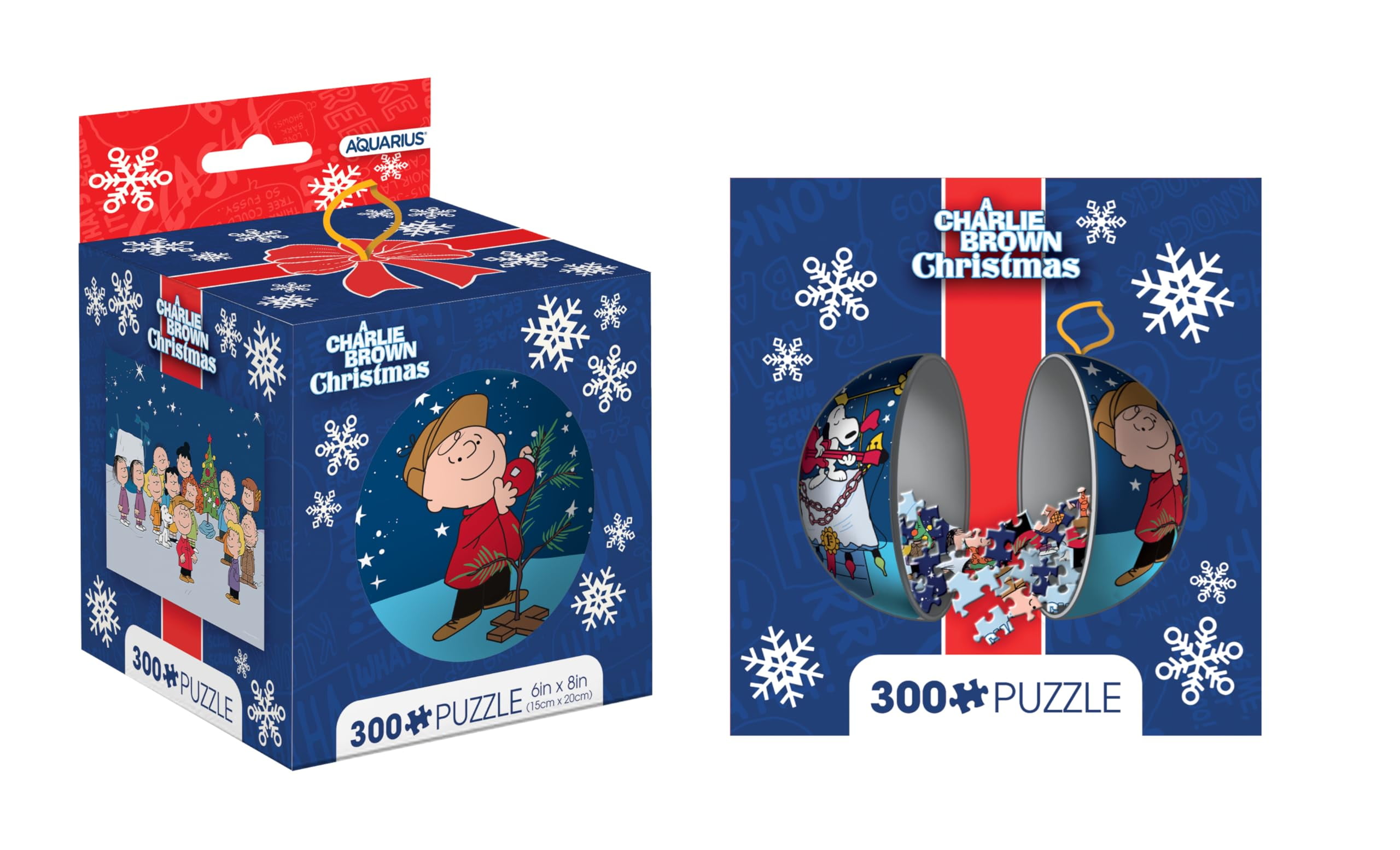 AQUARIUS Charlie Brown Christmas MMF7 300 Piece Jigsaw Puzzle in Tin ...