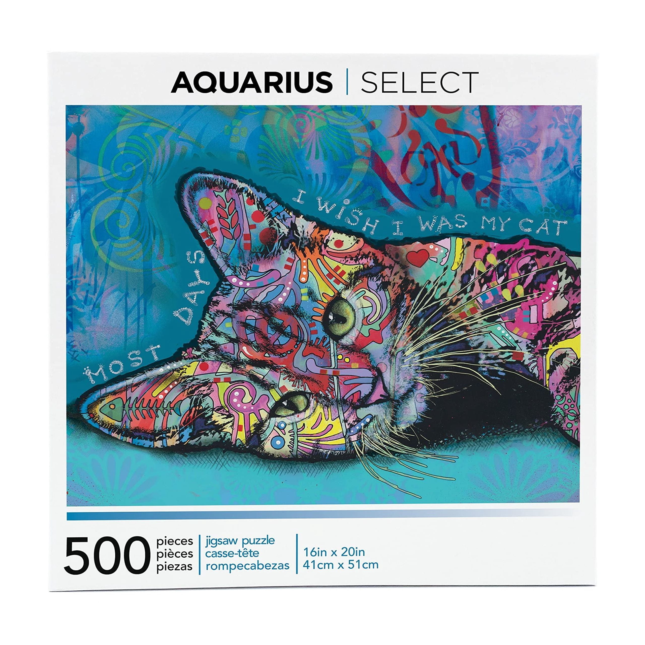 AQUARIUS Dean Russo Cat STF9 Puzzle (500 Piece Jigsaw Puzzle) - Glare ...