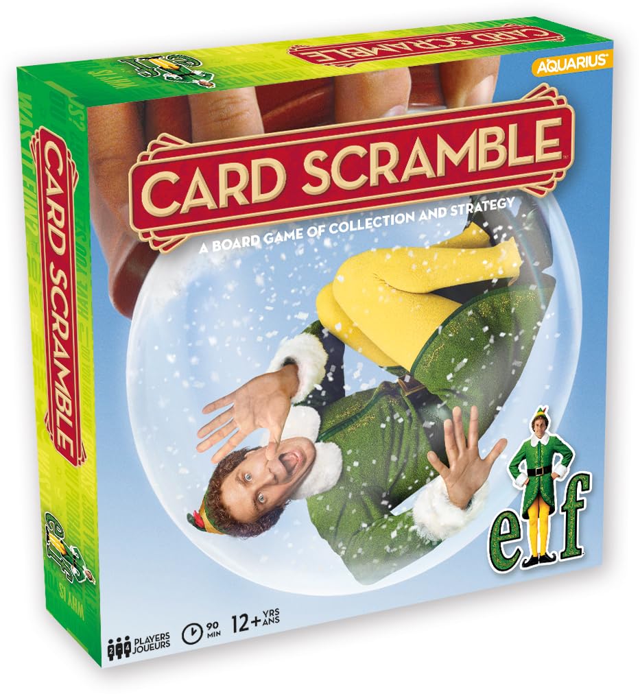 AQUARIUS Elf Card Scramble KEF16 Board Game - Great Family Fun - Ages ...