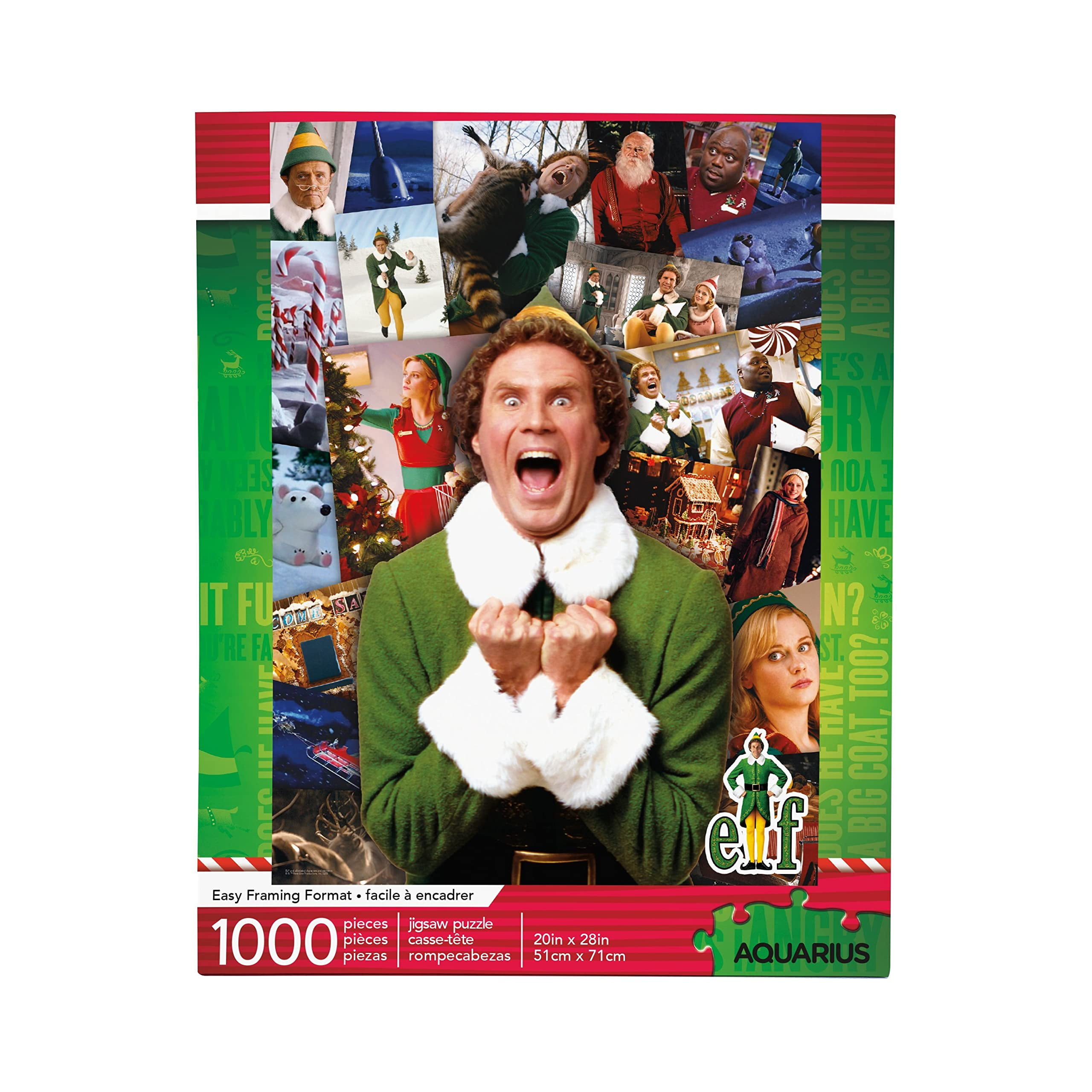 AQUARIUS Elf Collage Puzzle (1000 Piece AD01 Jigsaw Puzzle) - Glare ...