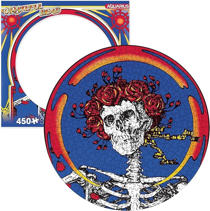 AQUARIUS Grateful Dead Skull & Roses Record Disc Puzzle (450 Piece ...