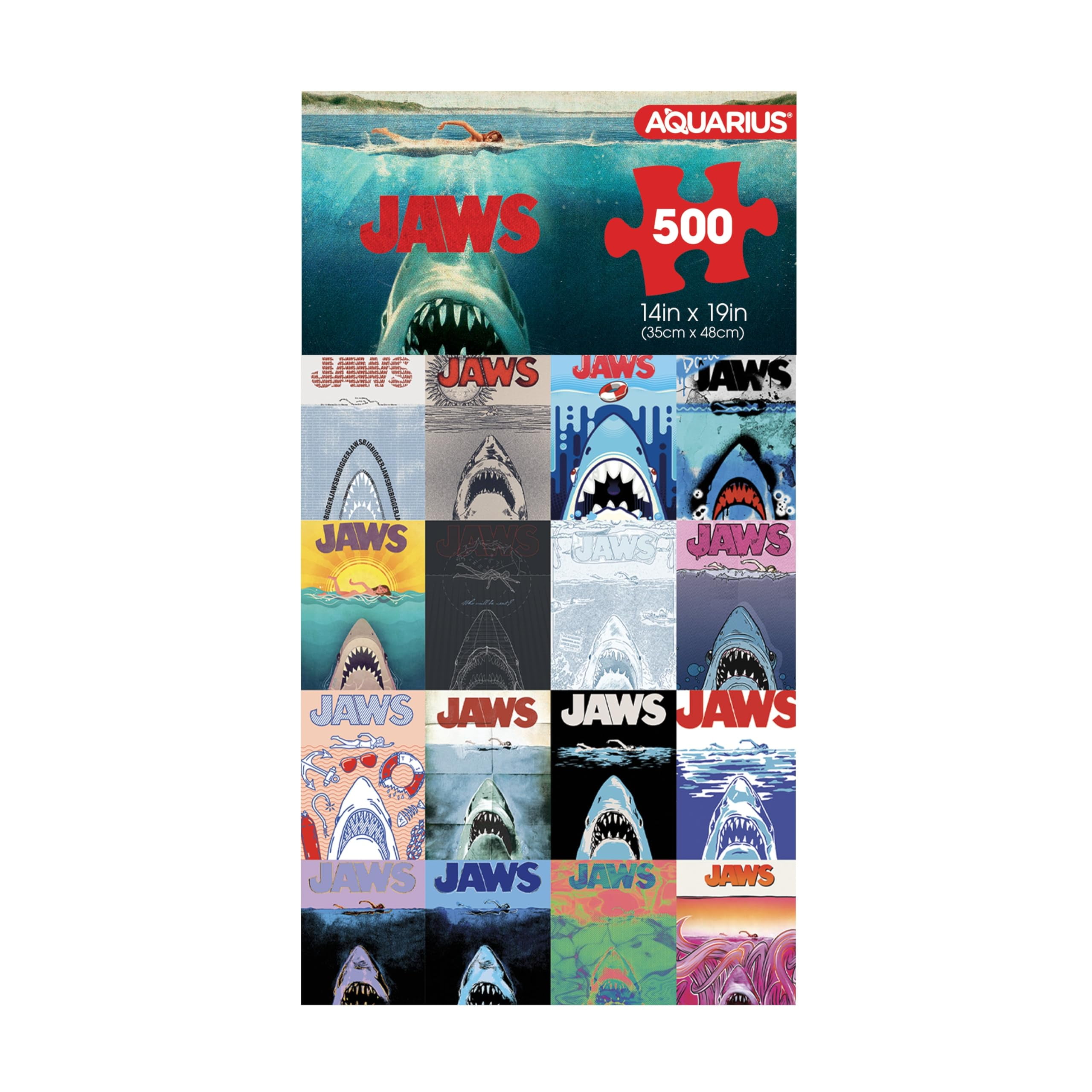 AQUARIUS Jaws 50th Anniversary TSF6 Posters 500pc Puzzle (500 Piece ...