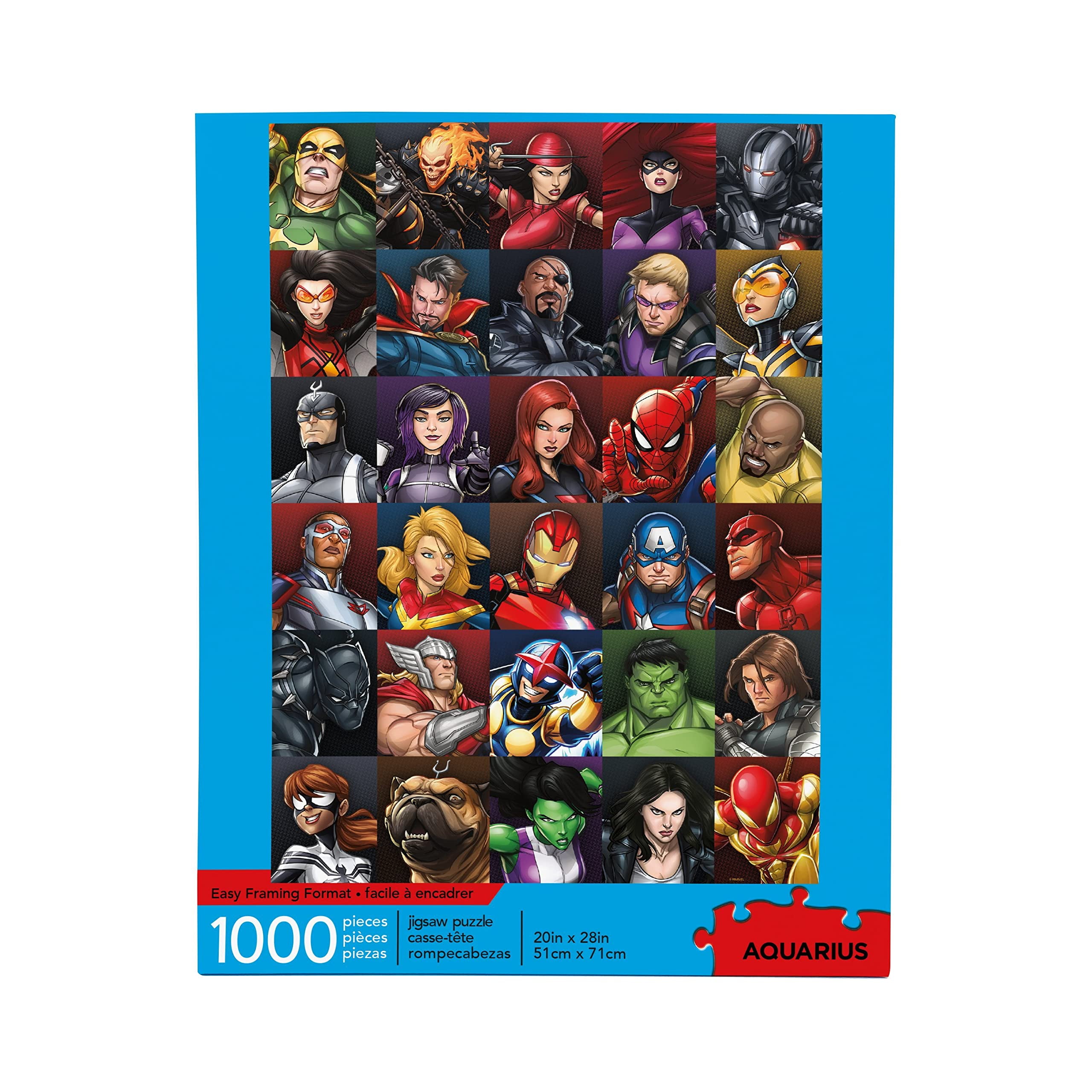 AQUARIUS Marvel Puzzle Superheroes MMF7 (1000 Piece Jigsaw Puzzle ...