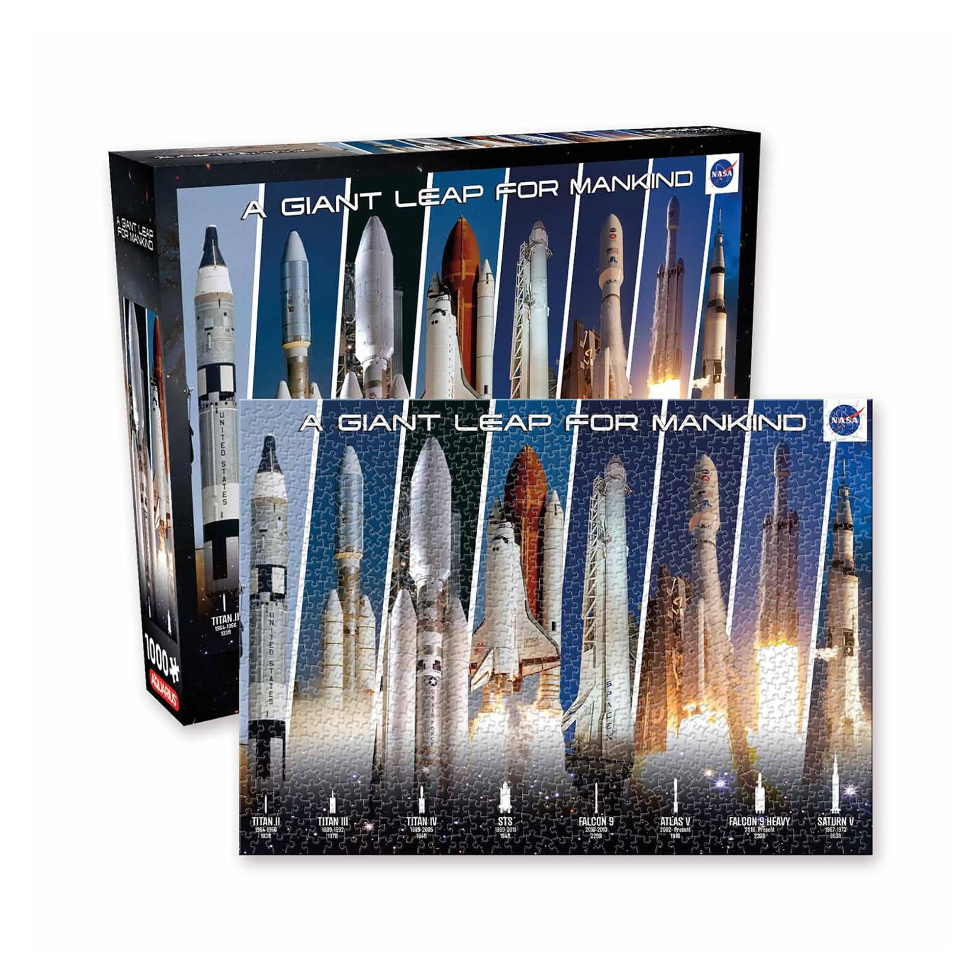 AQUARIUS NASA Rocket Grid EC36 Puzzle (1000 Piece Jigsaw Puzzle ...