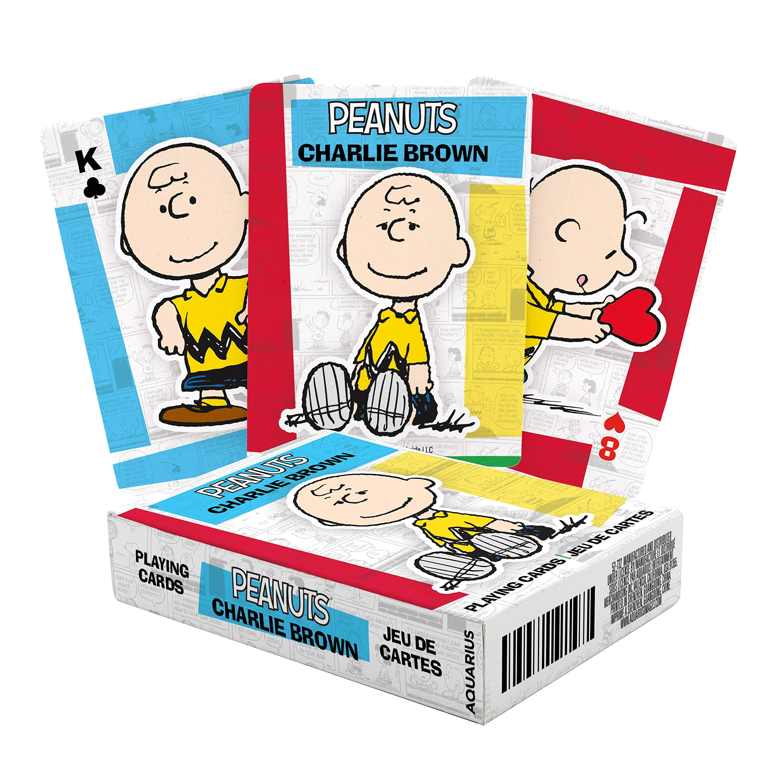 AQUARIUS Peanuts Charlie Brown STF9 Playing Cards - Charlie Brown ...