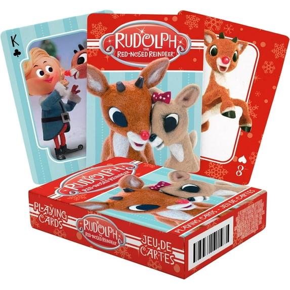 AQUARIUS Rudolph Playing Cards – Official Rudolph the Red-Nosed ...