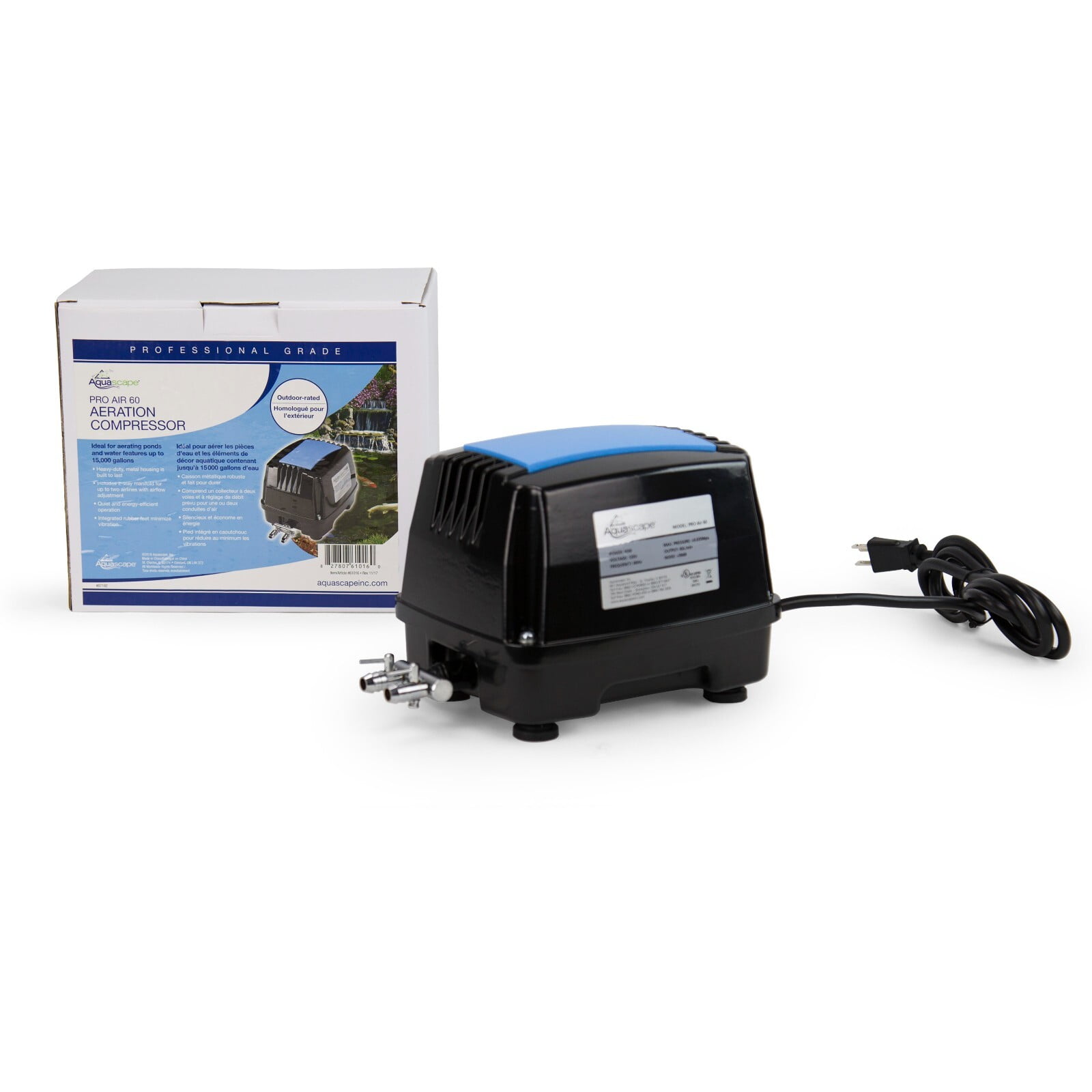 AQUASCAPE #61016 PRO AIR 60 AERATION COMPRESSOR. ONLY THE COMPRESSOR ...