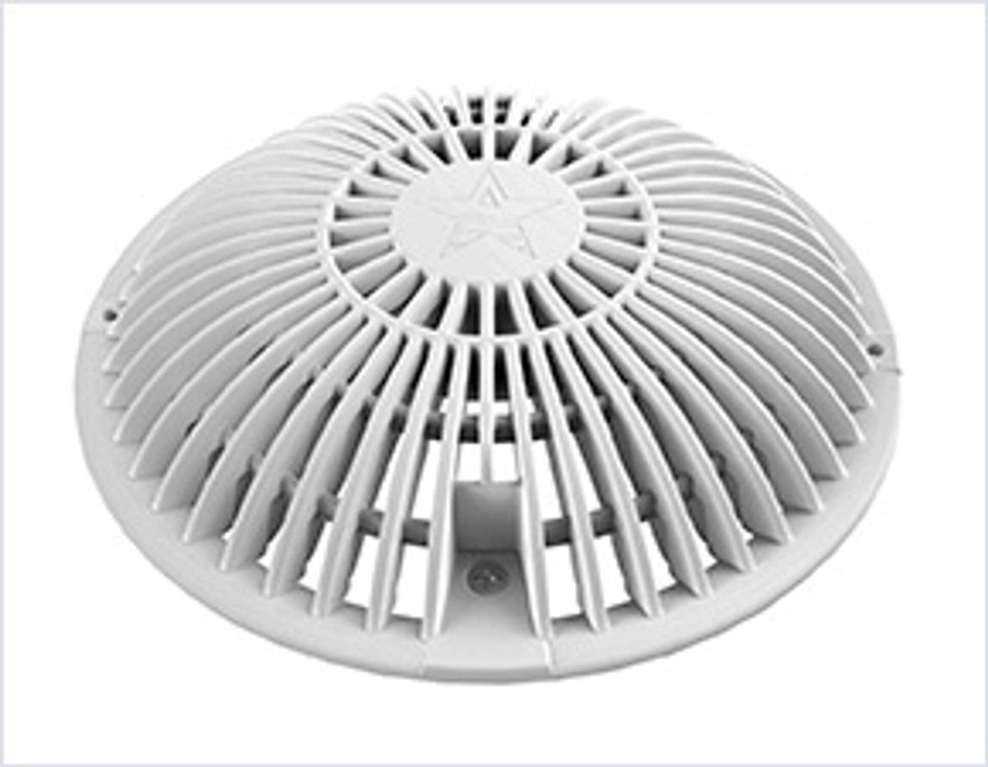 AQUASTAR POOL PRODUCTS 8" Light Gray Round MoFlow Suction Outlet Cover ...