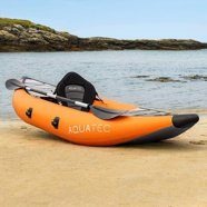 BRIS 14.1Ft Inflatable Boat Kayak for Paddle Fishing with Motor Support ...
