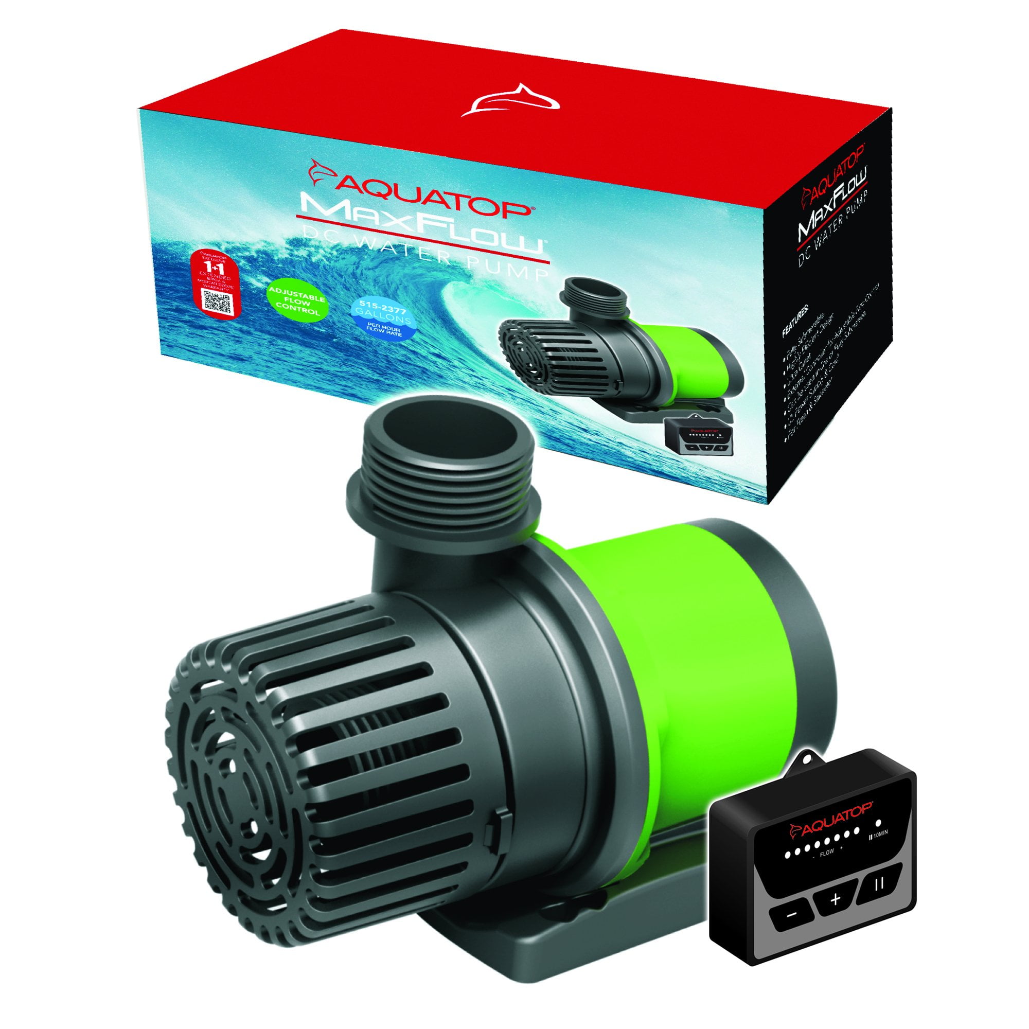 Aquatop MaxFlow DC Water Pump, 1,110 GPH, Quiet, Efficient, Submersible ...