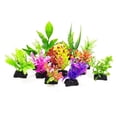 AQUATOP PD-MULTI2 12 Pack 3 Inch Small Weeds Plastic Aquarium Plants ...