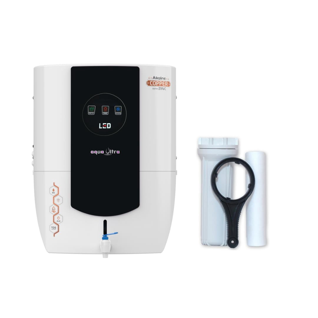 AQUAULTRA Purity Black Water Purifier with ROUV 3 in 1 Alkaline for ...