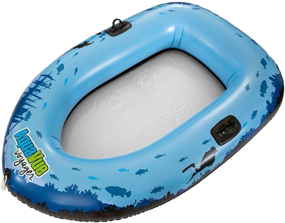 AQUAVUE Voyager, Clear Bottom Inflatable Raft, for Kids and Adults ...