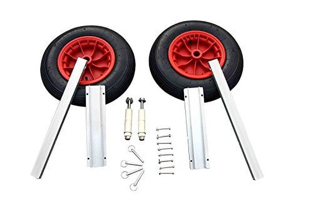 AQUOS Aluminum Transom Launching Wheels for Inflatable Boat Tender ...