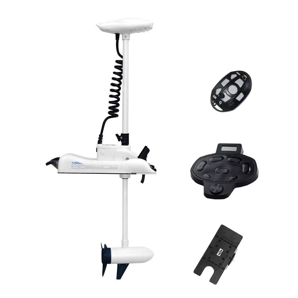 AQUOS Haswing CaymanB 12V 55LBS 54inch Bow Mount Electric Boat Trolling ...