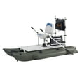 AQUOS Heavy-Duty 8.8ft Aluminum Inflatable Pontoon Fishing Boat for One ...