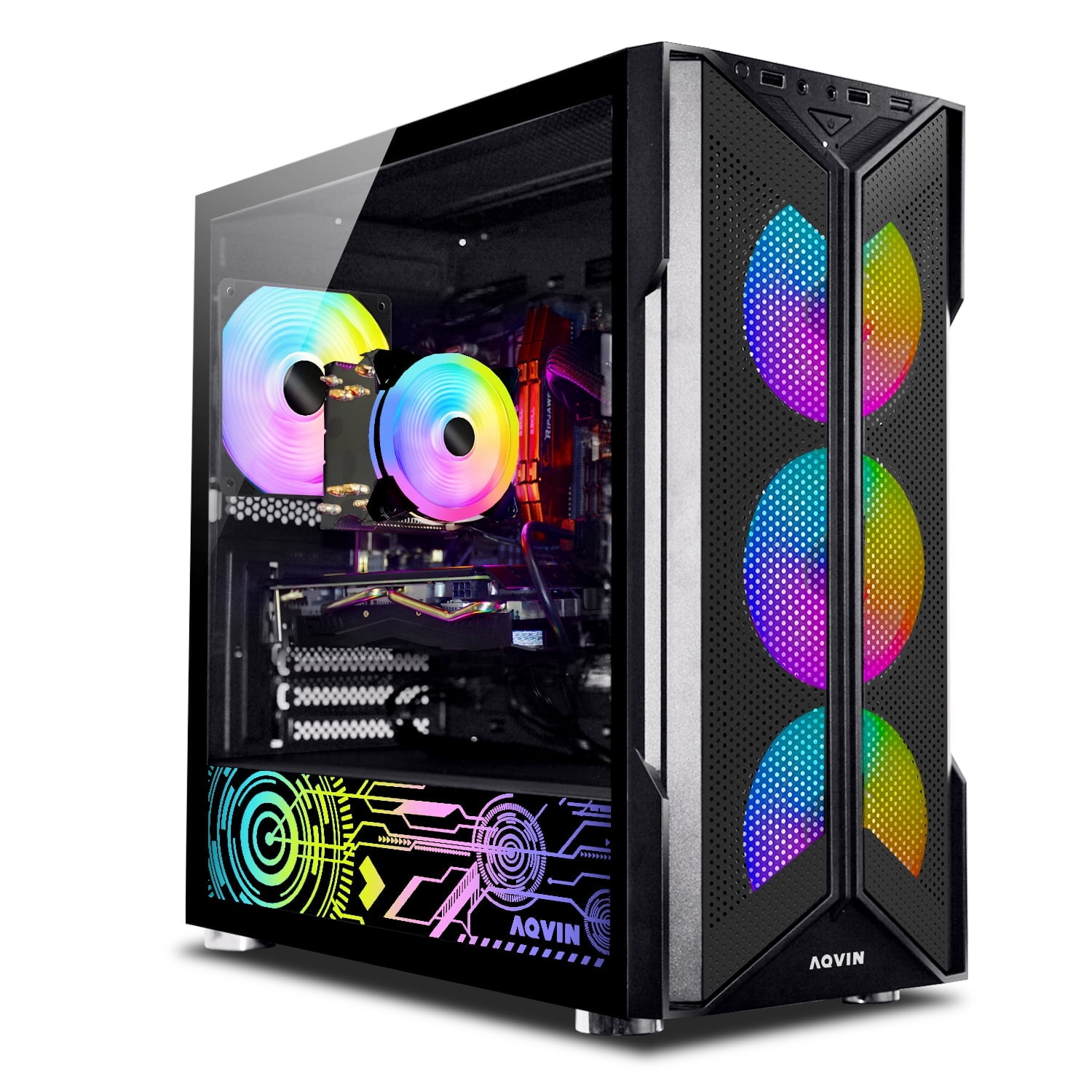 AQVIN AQ20 Gaming PC Desktop Computer, Intel Hexa-Core i7 Processor ...