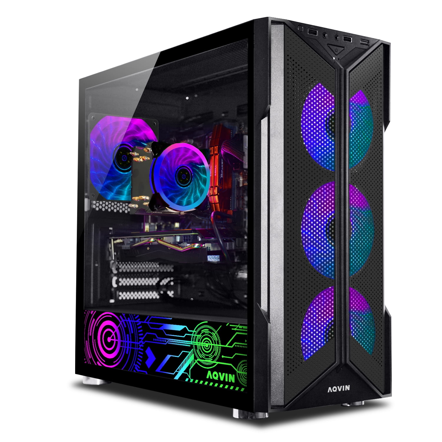 Prebuilt AQVIN-AQ20 Gaming Tower Desktop PC, Intel i7, NVIDIA GeForce ...
