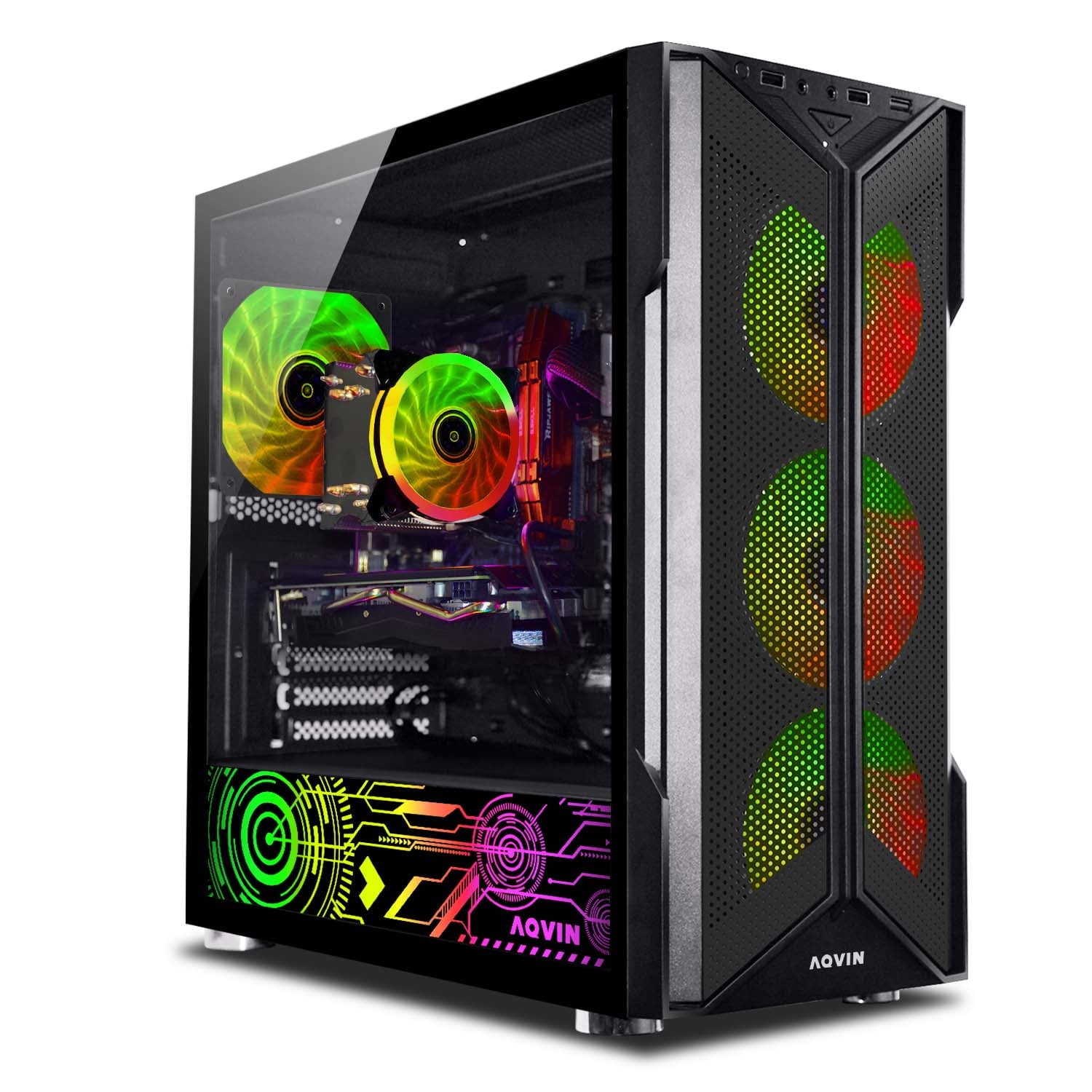 AQVIN AQ20 High-Performance Gaming Desktop Computer PC| Intel Hexa-Core ...