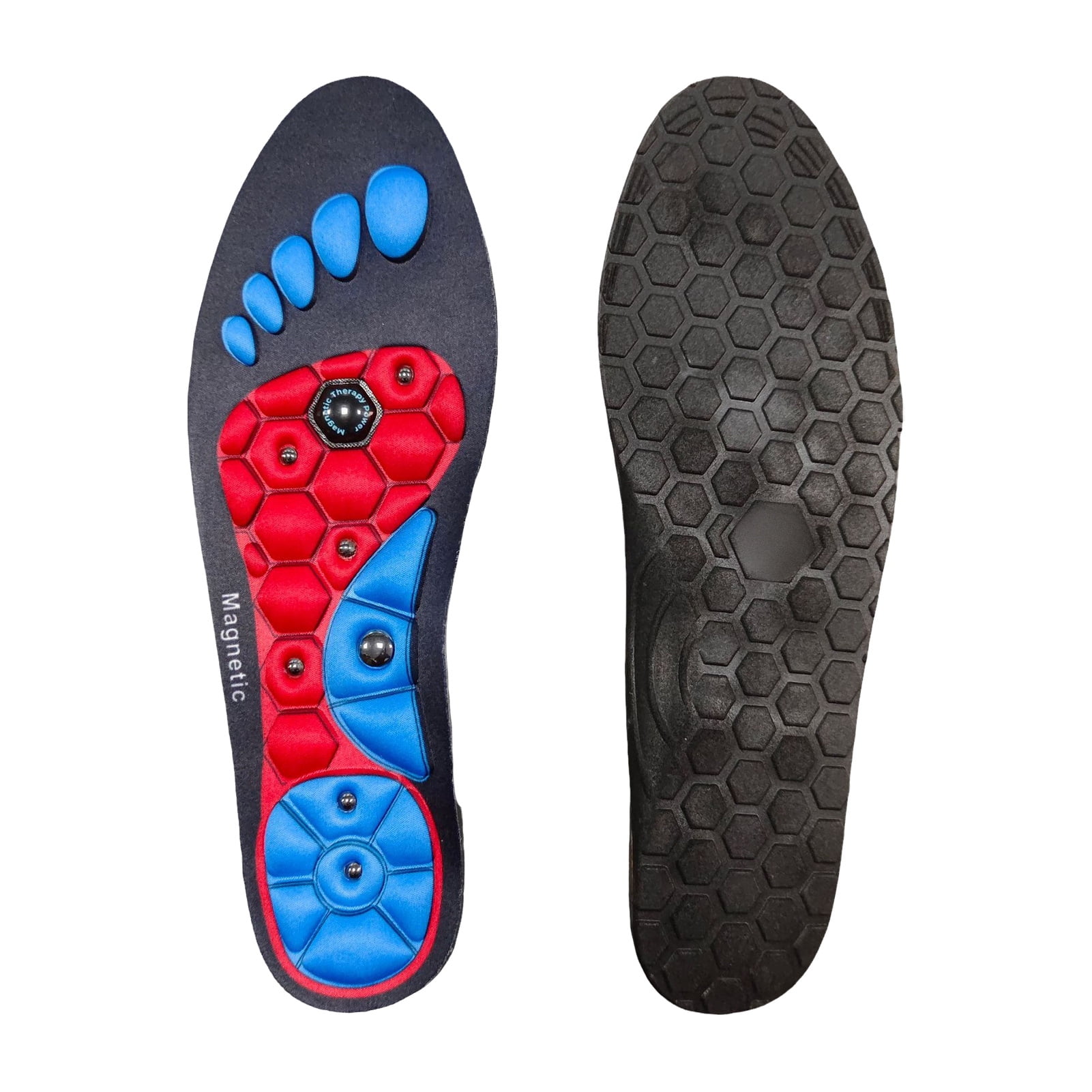 AQYK 1 Pair Acupressure Foot Insoles for Men Women Orthopedic Gel ...