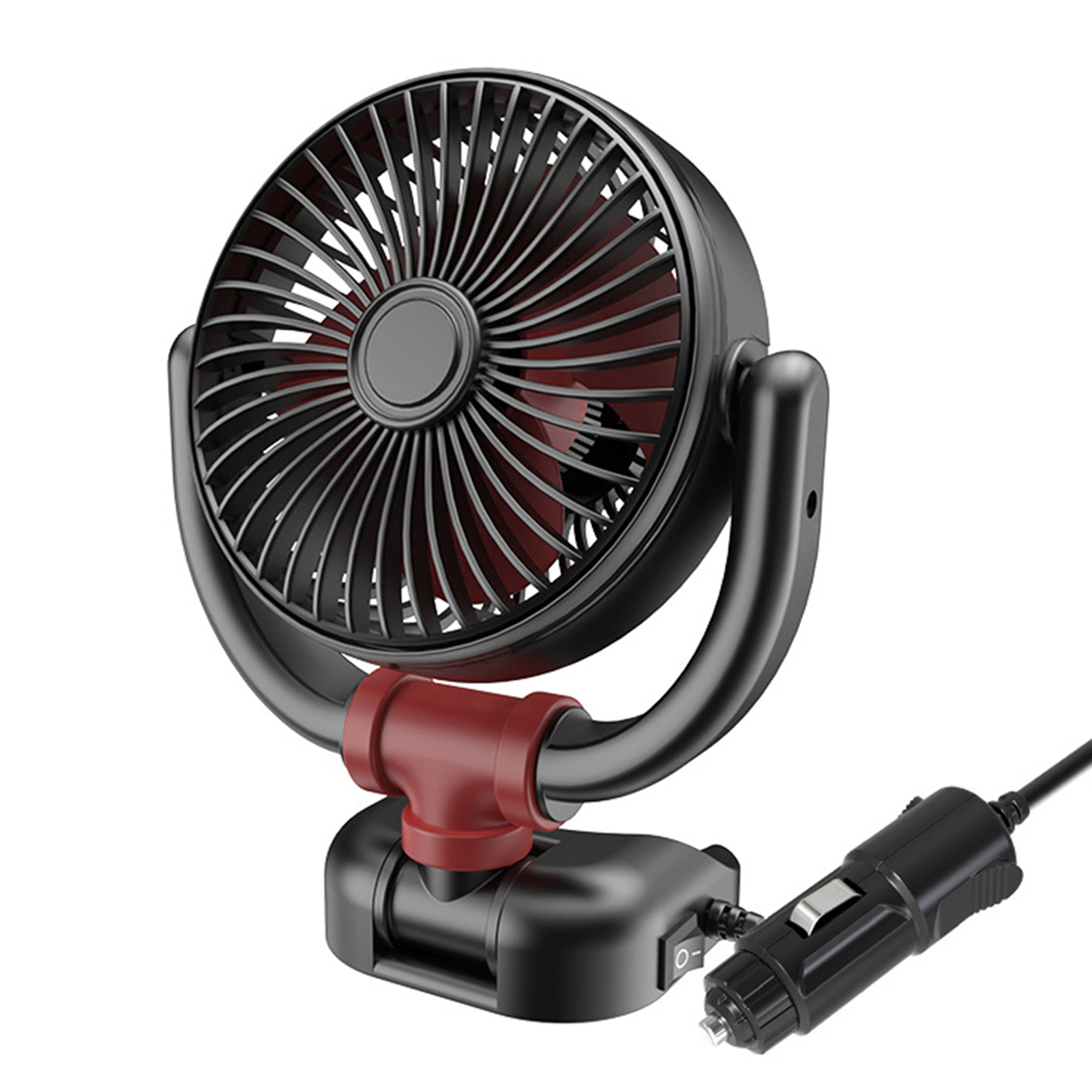 AQYK USB Car Fan 360-Degree Rotatable Powerful Plug-Play High Speed ...