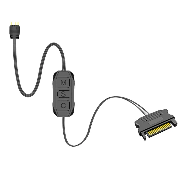 AR-1 RGB Controller Cable 5V 3 Pin to SATA AURA ARGB Control Light ...