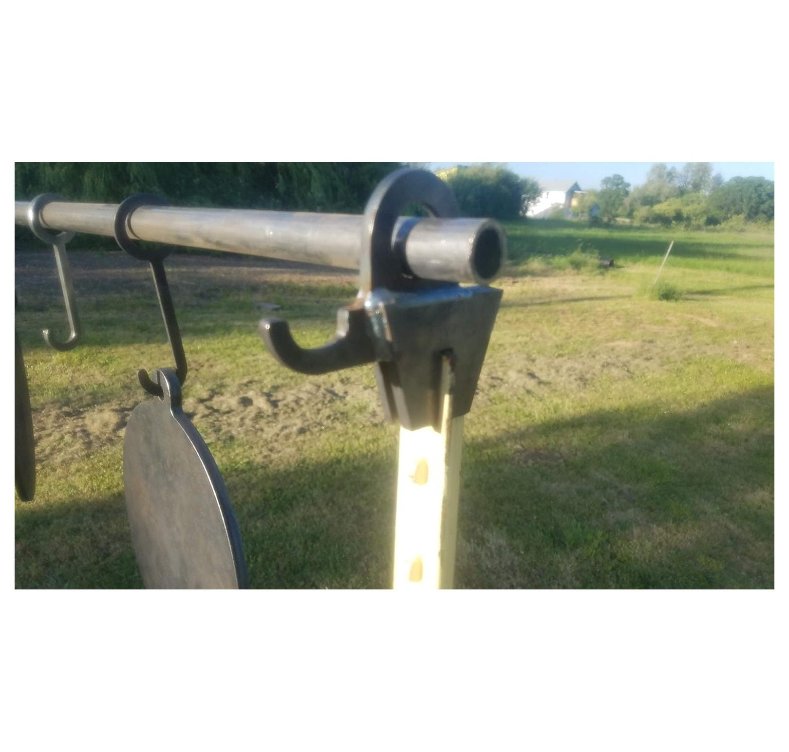 AR 500 T Post Conduit Target Stand W/Integrated Gong Hanger (2 Pack ...