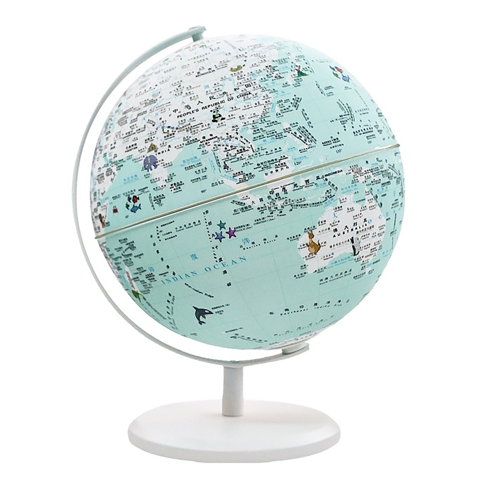 AR Globe with Light Yannianjz 360° Rotating AR Light Up Globe, High ...