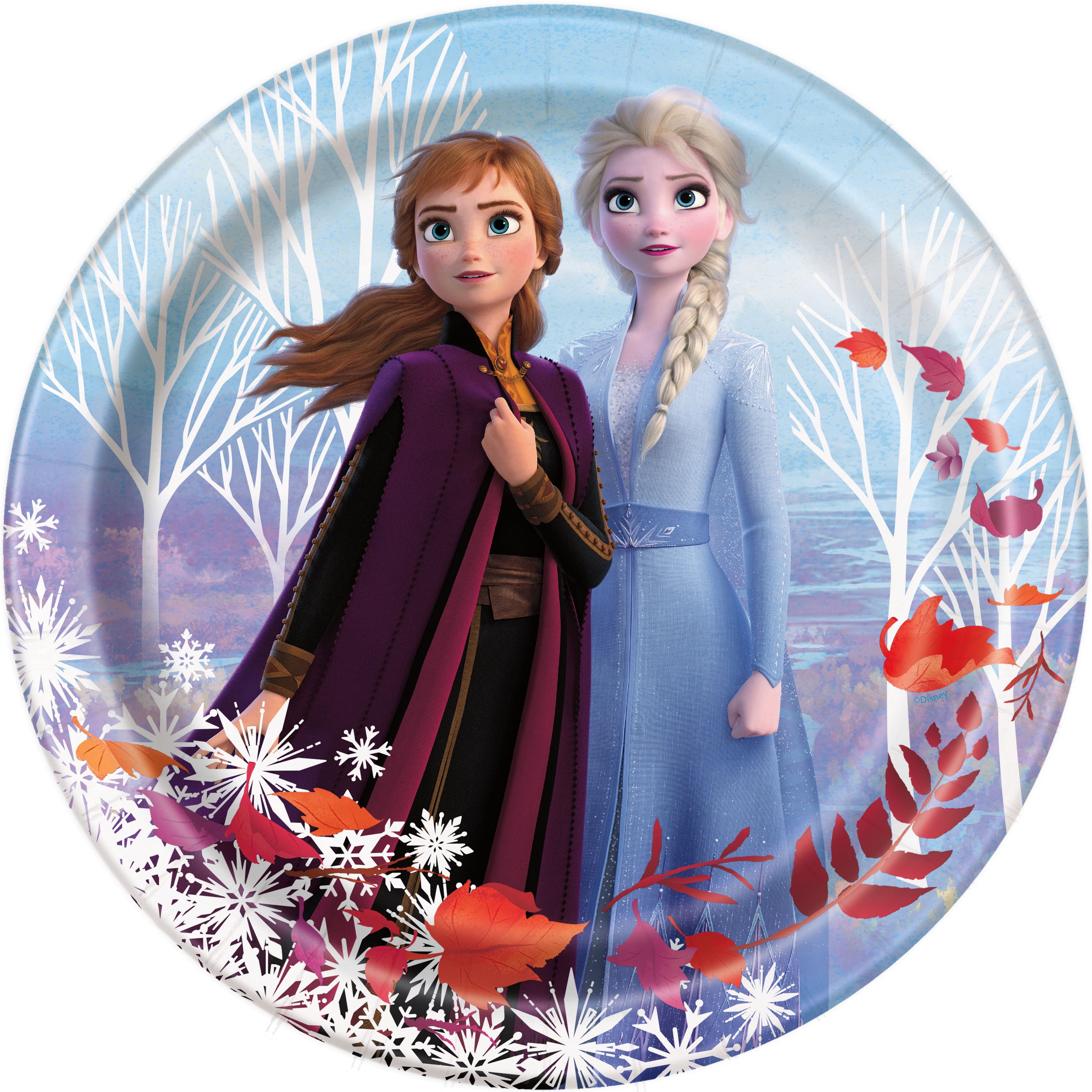 AR Interactive Disney Frozen 2 Paper Plates, 9in, 24ct - Walmart ...