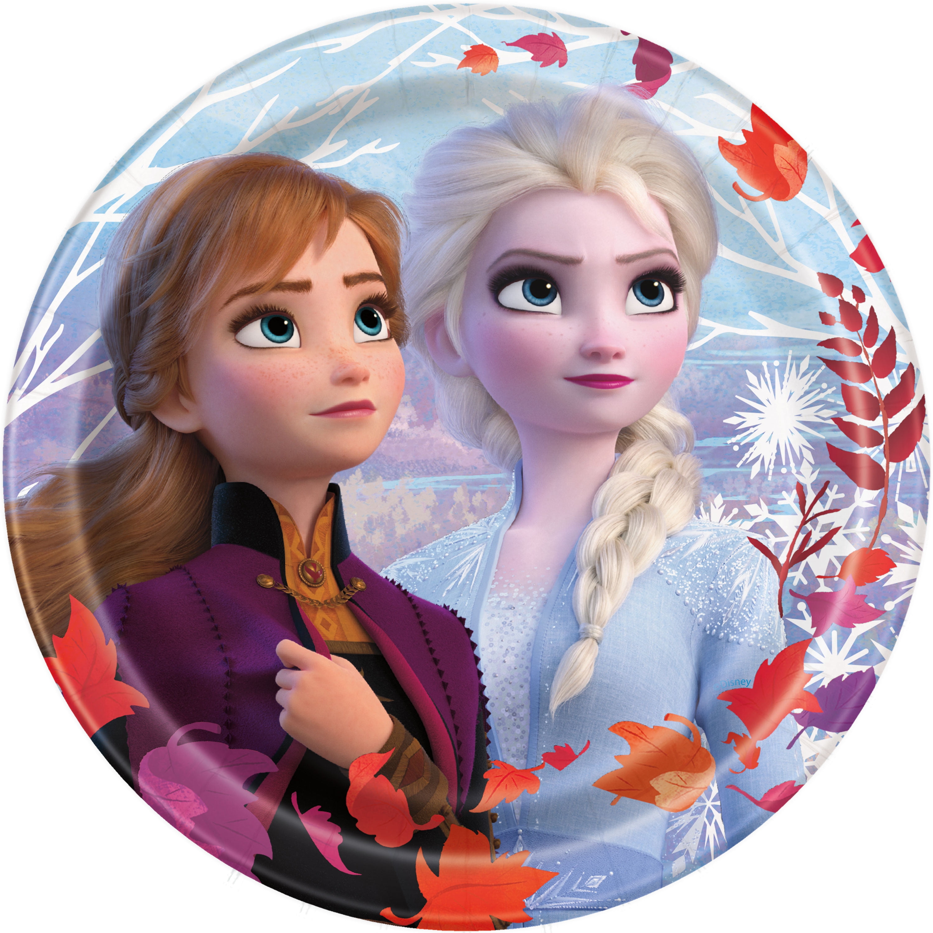 AR Interactive Multicolor Disney Frozen Paper Dessert Plates, 7in, 8ct ...