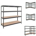 Industrial AR Shelving Garage Series Combinable Metal Shelf Units, 71 x ...