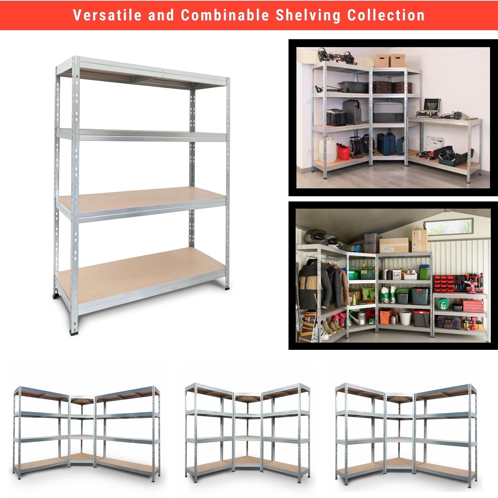 AR Shelving Versatile CUSTOMIZABLE Storage Collection for Garage, Home ...