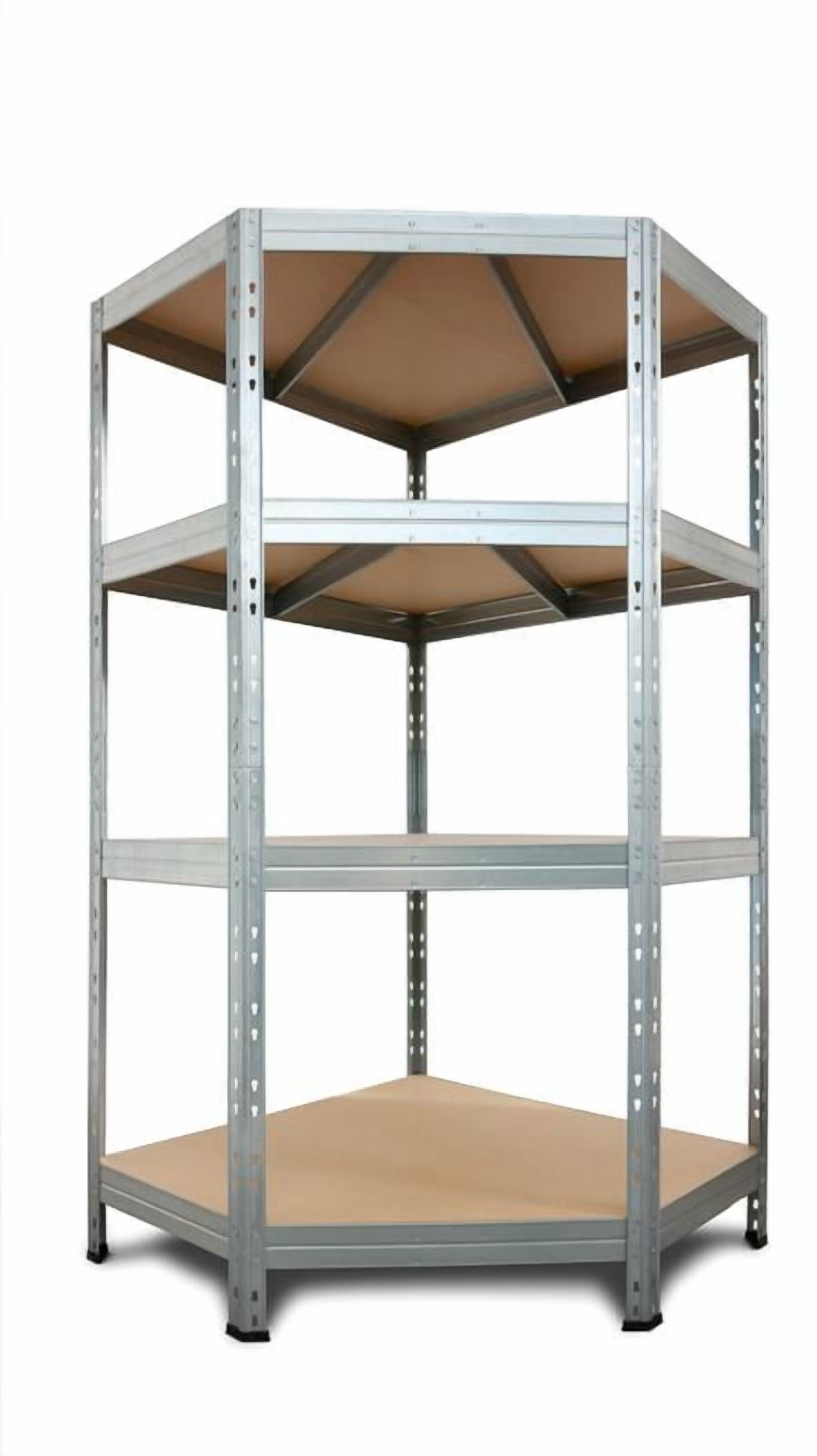Ar Shelving 4- Tier Corner Galvanized Steel Metal Garage Storage ...