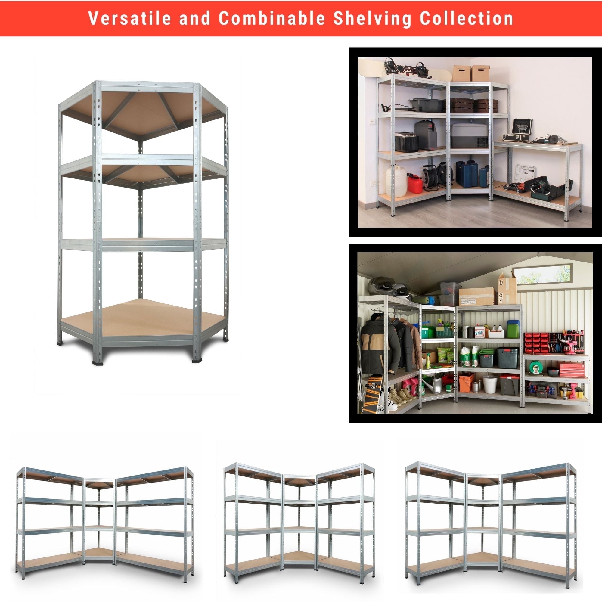 AR Shelving Versatile CUSTOMIZABLE Storage Collection for Garage, Home ...