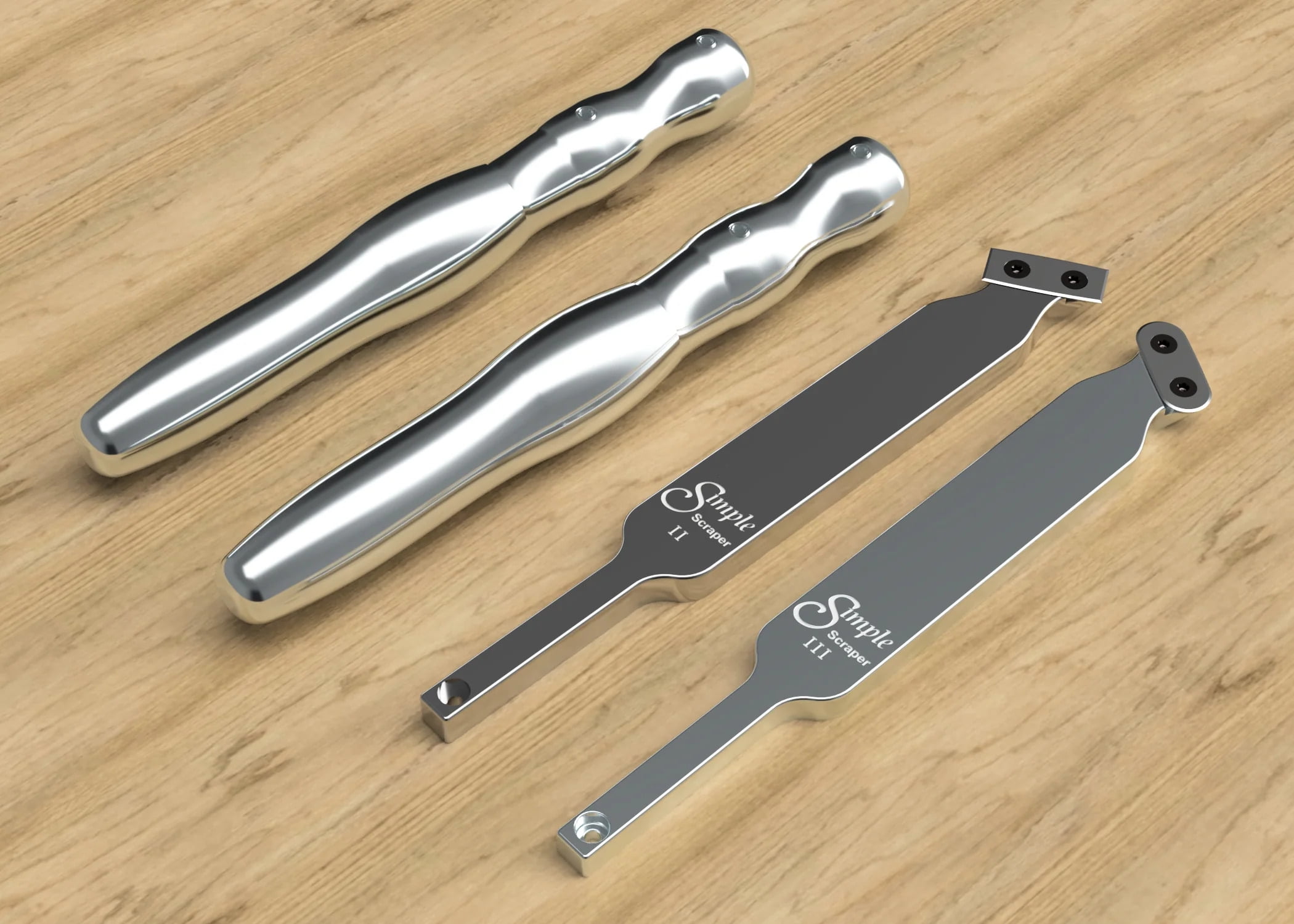 AR Simple Scraper II and III Set with 1 NR Oval and 1 NR Rectangular Cutter - Walmart.com