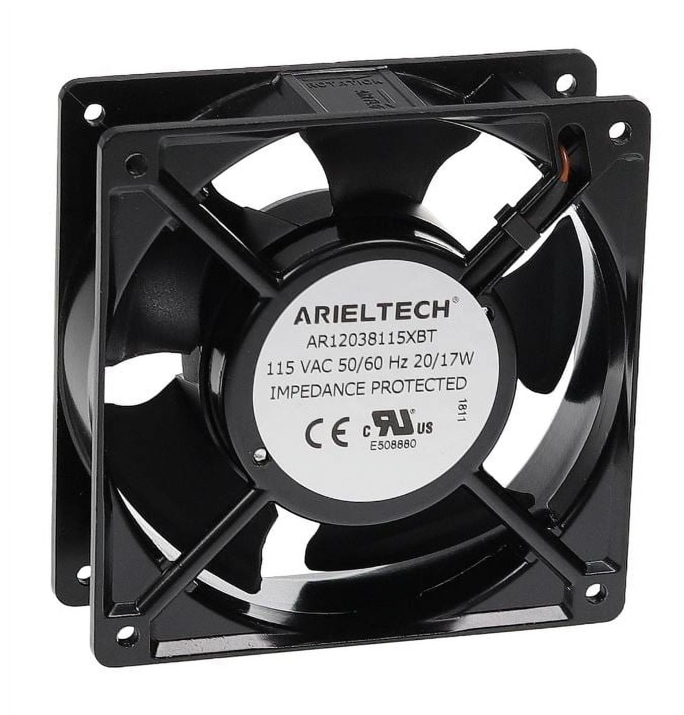 AR12038115XBT AXIAL AC FAN, 120x120x38 115 VAC, 60/50 HZ, 95/89 CFM ...
