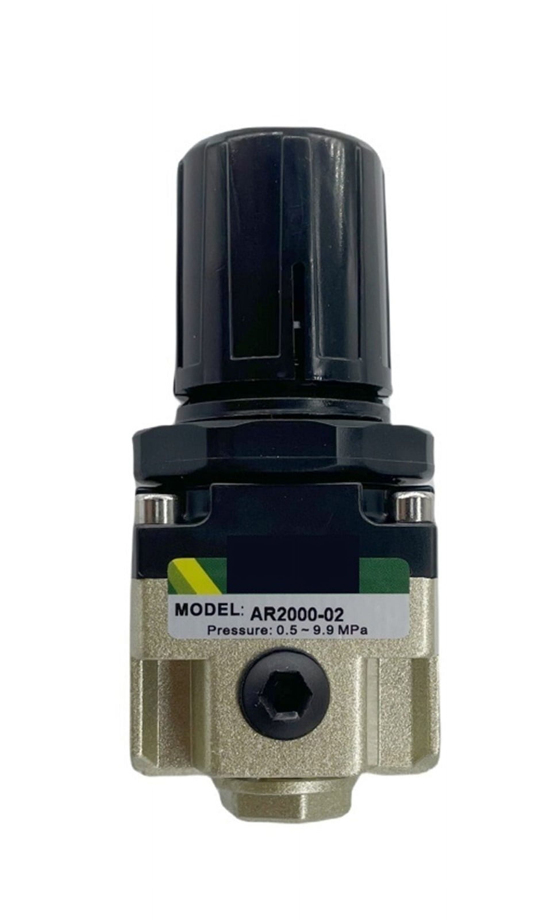 AR2000-02 G1/4'' Pressure Regulator, Mini Air AR2000 02 Relief Control Compressor Regulator ...