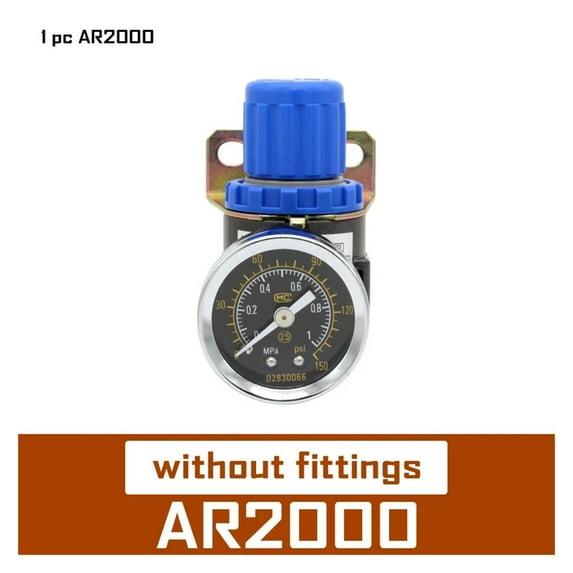 AR2000 1/4''Pneumatic Mini Air Pressure Relief Control, Compressor ...