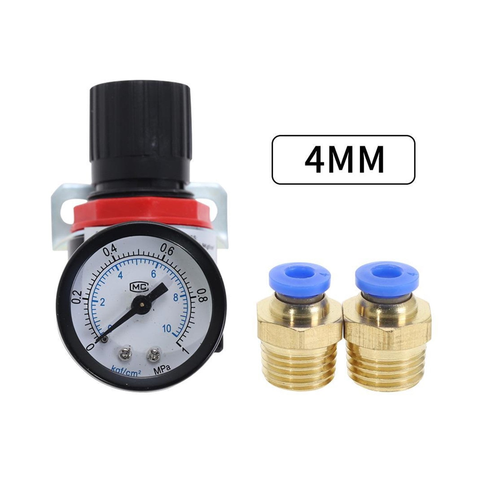 AR2000 G1/4 Pressure Reducing Valve with Gauge Fitting Pneumatic Mini ...