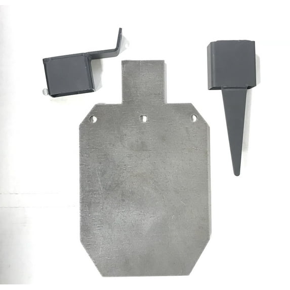AR500 2/3 IDPA 1/2”X 12”X 20” Silhouette Steel Target Mount Stand Combo ...