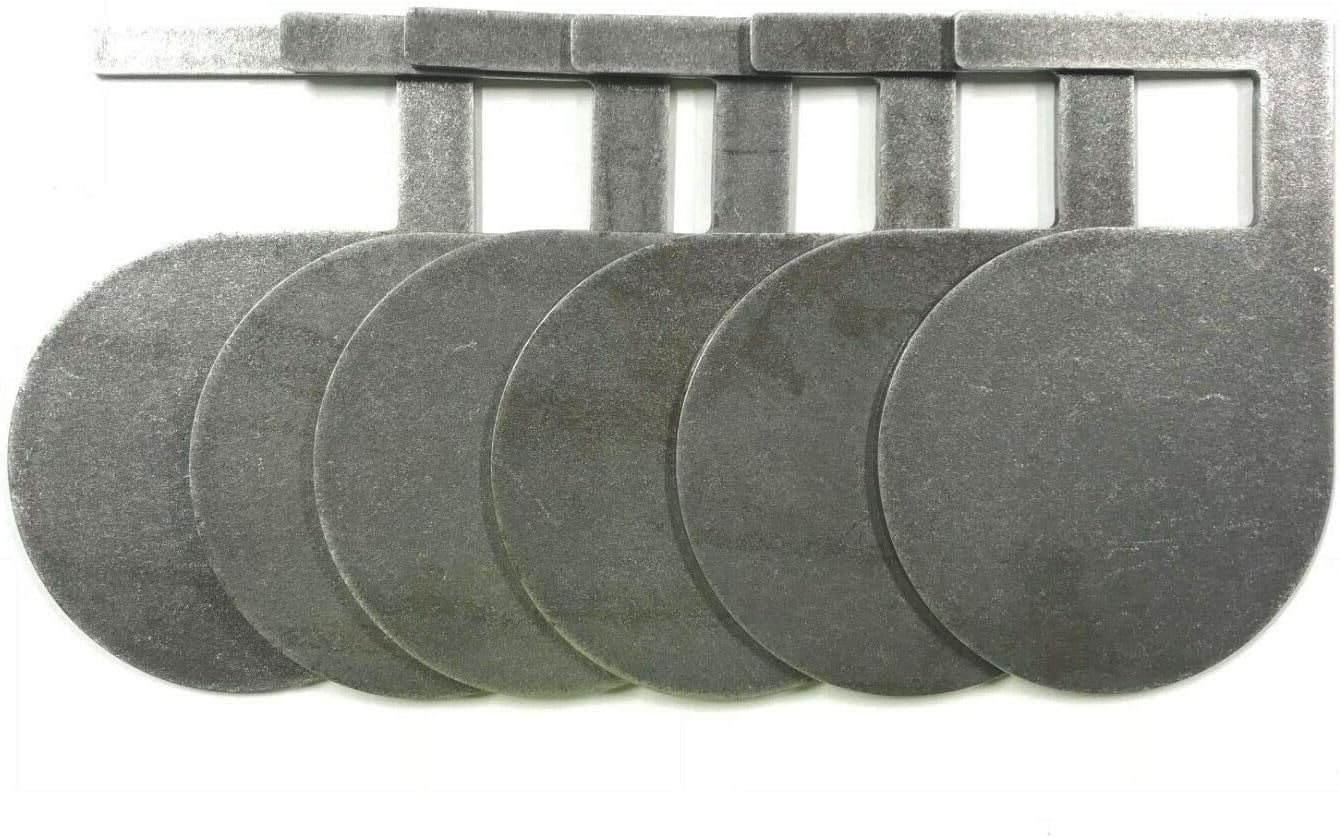 AR500 RIMFIRE Steel Target Dueling Tree KIT (6) 6" X 1/8" Paddles ...