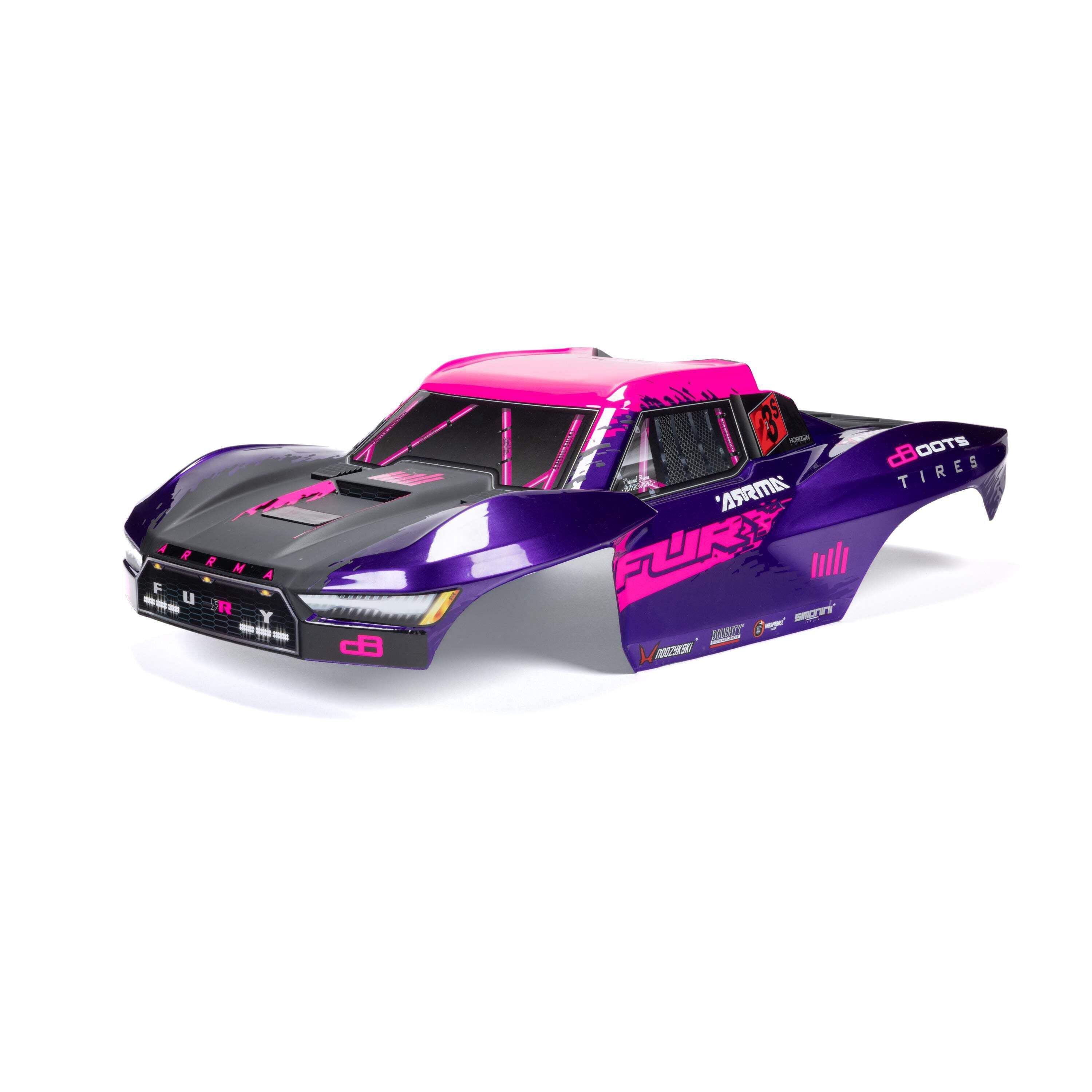 ARRMA FURY Painted Decaled Trimmed Body Set Purple ARA-2121 - Walmart.com