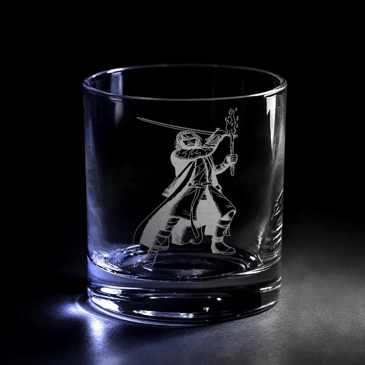 ARAGORN Engraved Whiskey Rocks Glass | Middle Earth Tolkien Wizards ...
