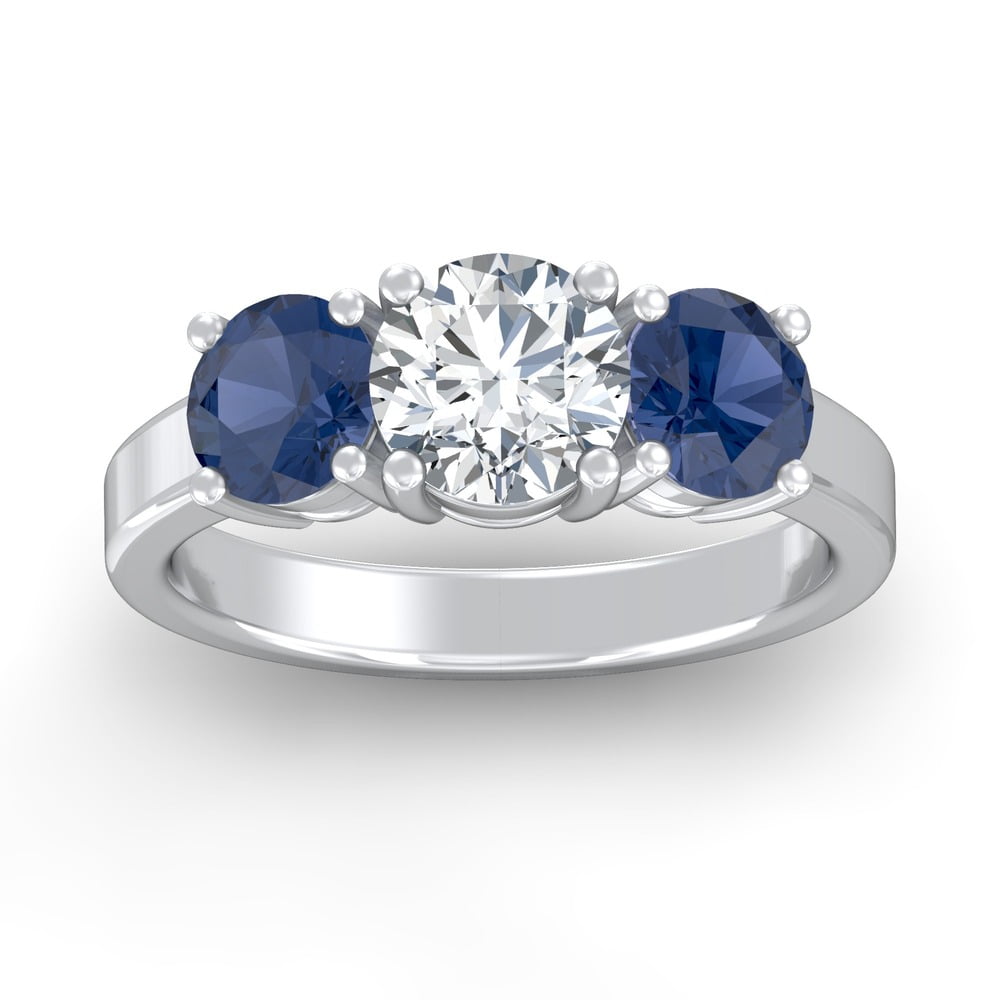 ARAIYA FINE JEWELRY 1 1/2 CT. T.W Round Shape Lab Grown Diamond and ...