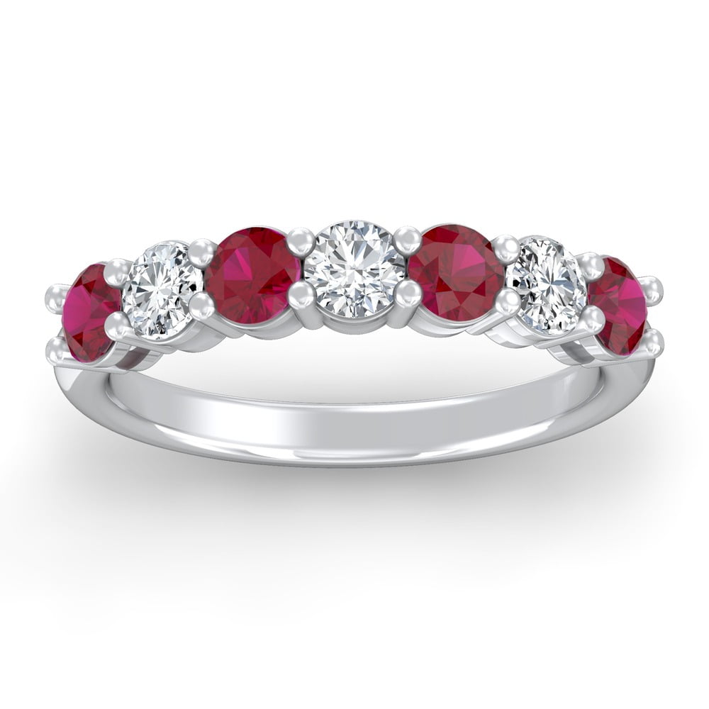 ARAIYA FINE JEWELRY 1 CT. T.W. Lab Round Lab Grown Diamond and Natural ...