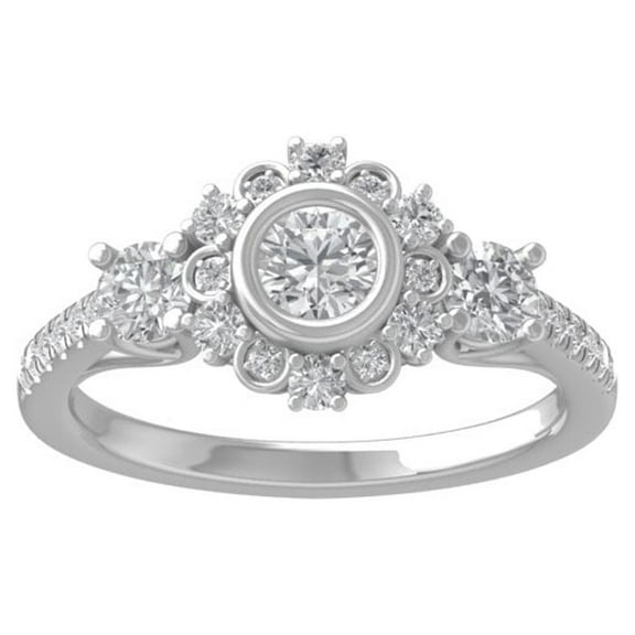 Araiya Fine Jewelry10K Yellow Gold Diamond Halo Engagement Ring (1 1/3 ...